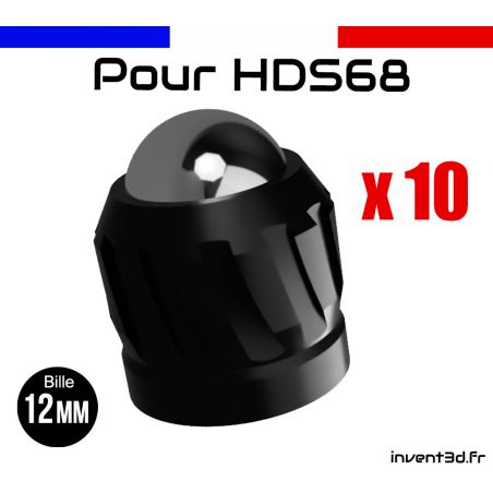 10 slugs pour HDS68 cal.68 de Umarex bille 12mm poids 8g - Noir